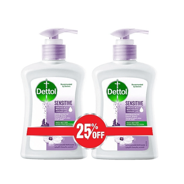 Dettol Sensitive Liquid Hand Wash 2*400ml Double Pack