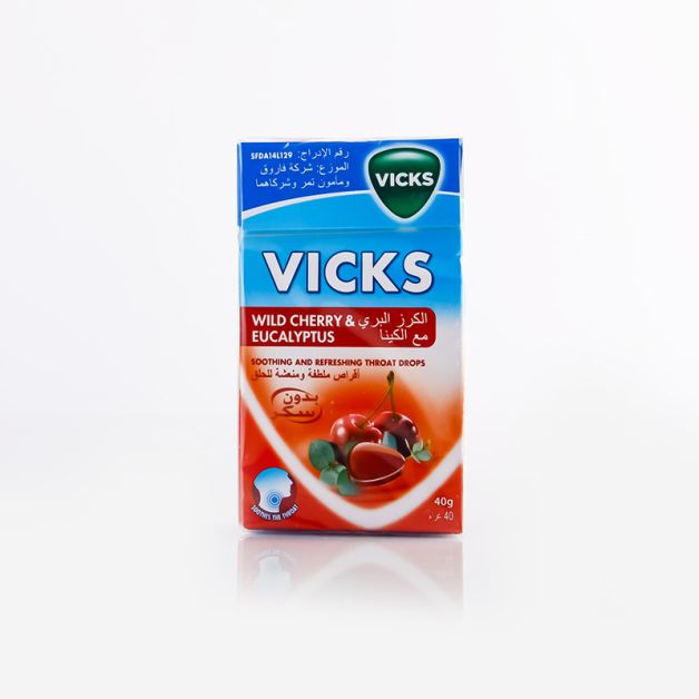 VICKS BOX CHERRY LOZENGES 40 GM
