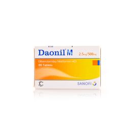 صيدلية المتحدة l DAONIL-M 2.5/500 MG 30 TABLETS