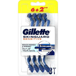Gillette SkinGuard Sensitive Razors 6+2 Pack