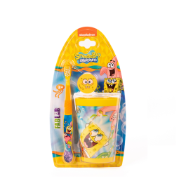 NICKELODEON Kids Tooth Brush Spongebob With Glass