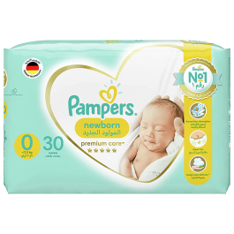 Pampers Premium Care Diapers Size (0) Newborn