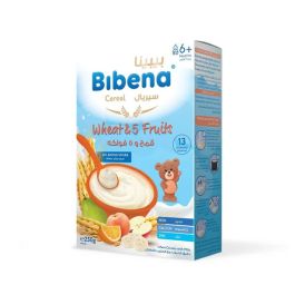 Bibena Baby Cereal Wheat & 5-Fruits 250 gm